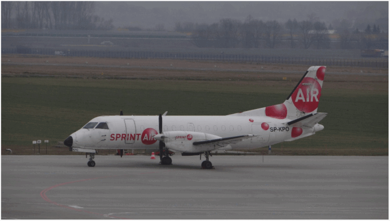 SAAB 340 AEW. 2025r. – Polot